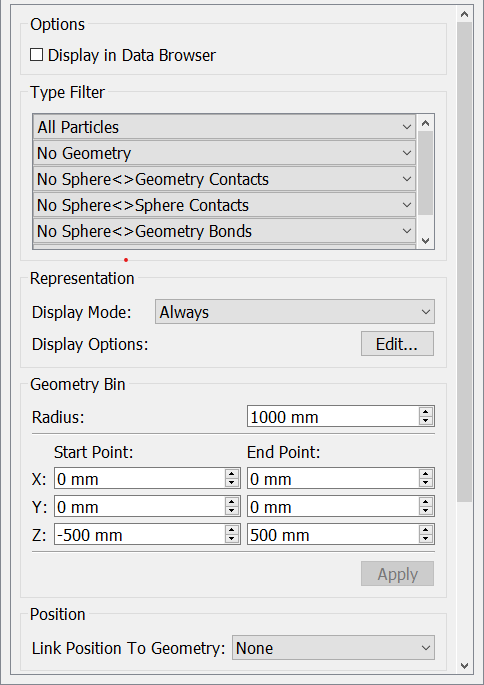 Analyst Tree-Setup Selections