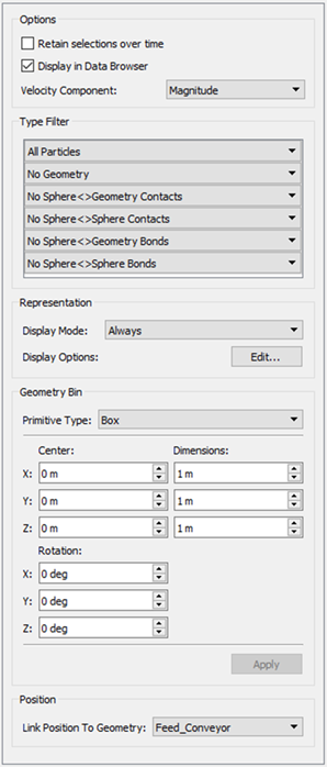 Analyst Tree-Setup Selections