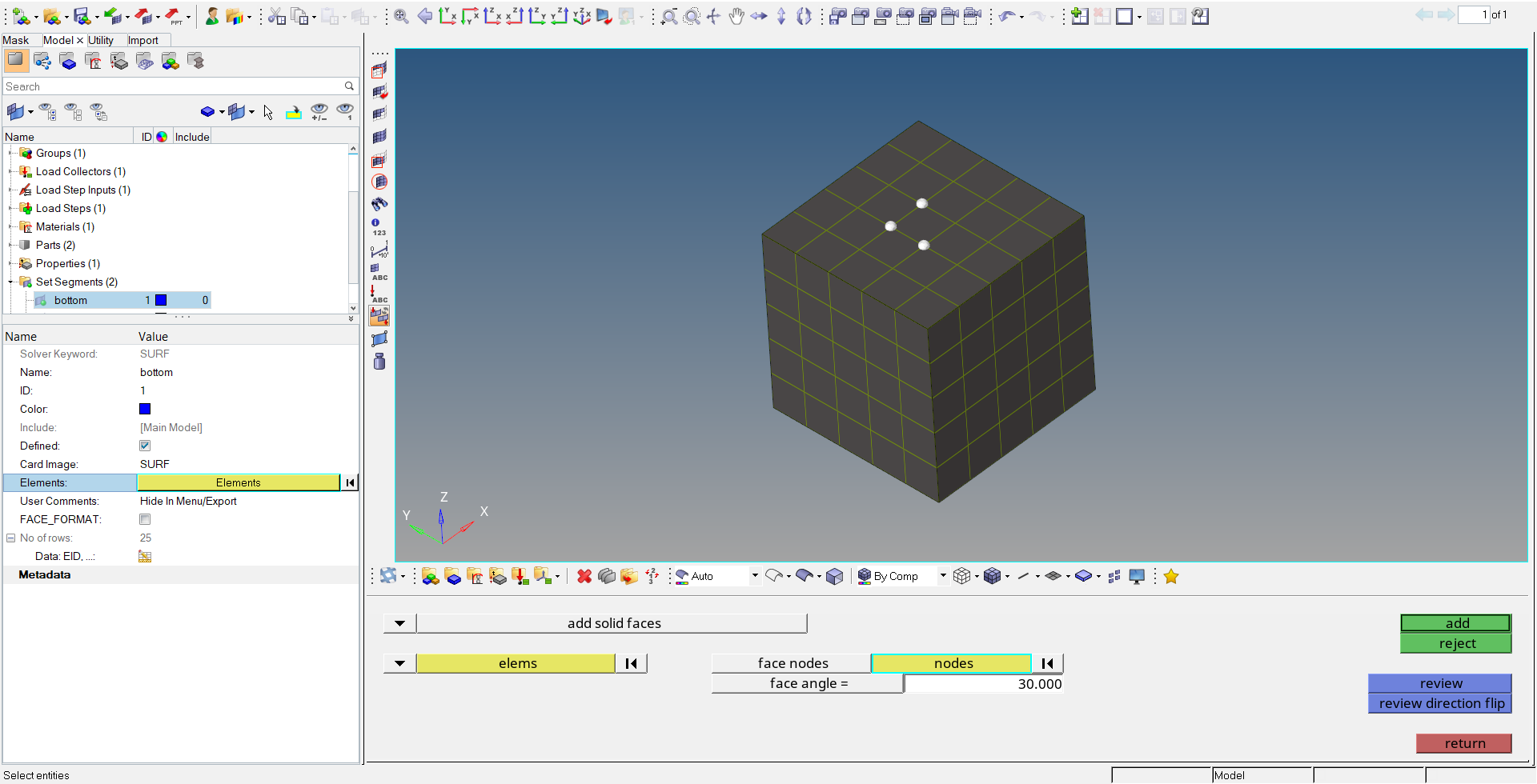 OS-T: 1392 Node-to-Surface versus Surface-to-Surface Contact