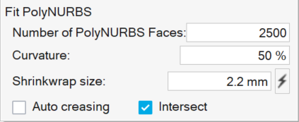 Fit PolyNURBS to the Generated Shape