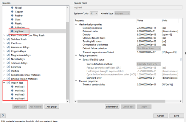 SS-T: 1010 Material Database